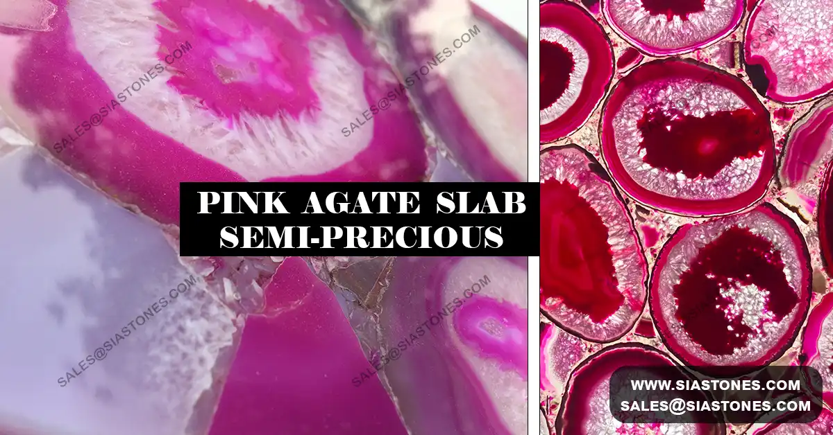 Pink Agate Slab - Fuchsia Agate Slab Supplier and Manufacturer
