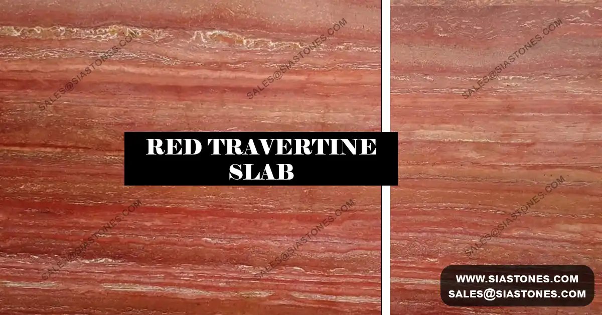 Red Travertine Slabs, Tiles, Flooring and Walling - Best Price
