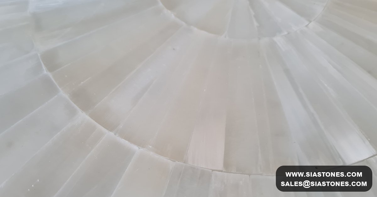Selenite Gemstone Slab | Natural Selenite Slabs for Sale | Global Delivery