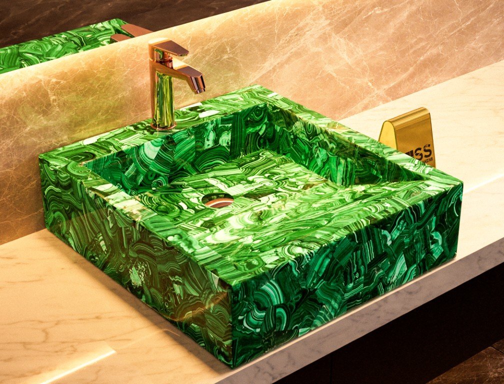 Square Sloped Wash Basins | Luxury Natural Stone Sinks