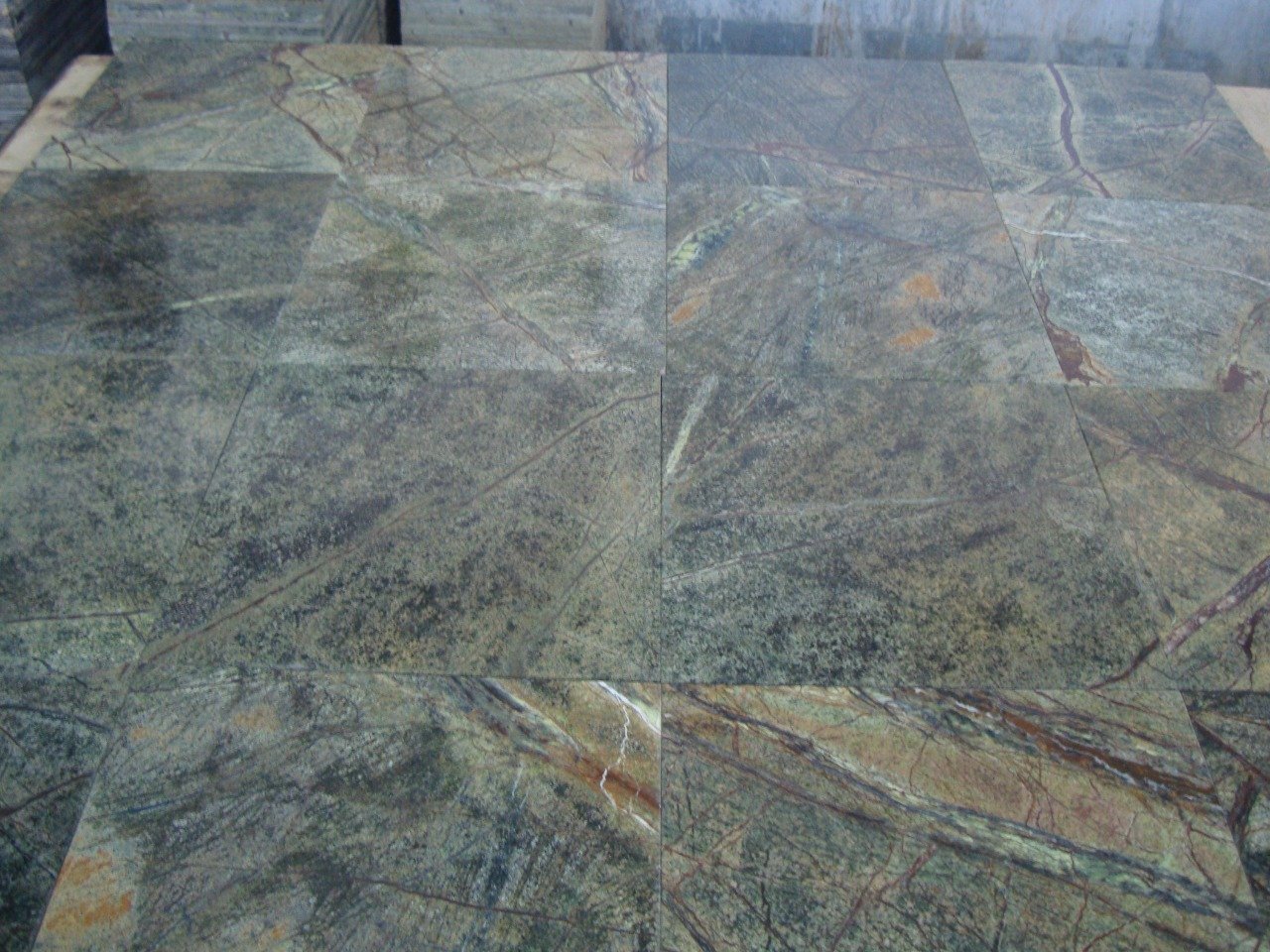 Rain Forest Green Marble Slabs & Tiles | SIA STONES