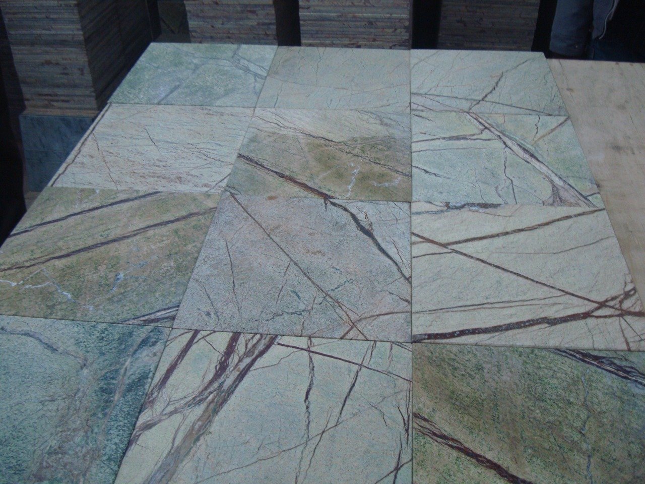 Rain Forest Green Marble Slabs & Tiles | SIA STONES